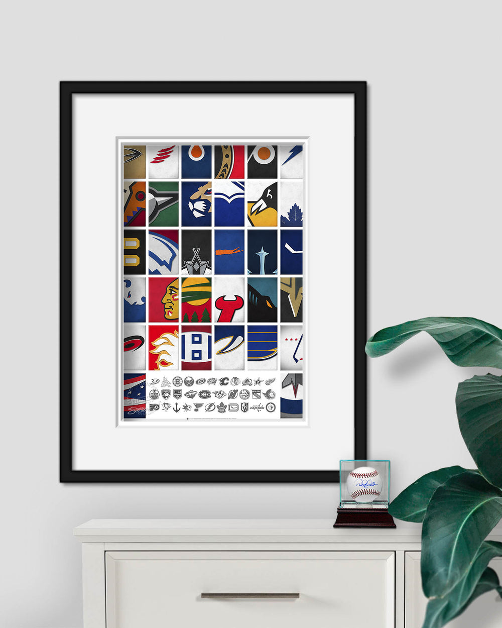 Minimalist All NHL Mascots Poster Print - National Hockey League – S ...
