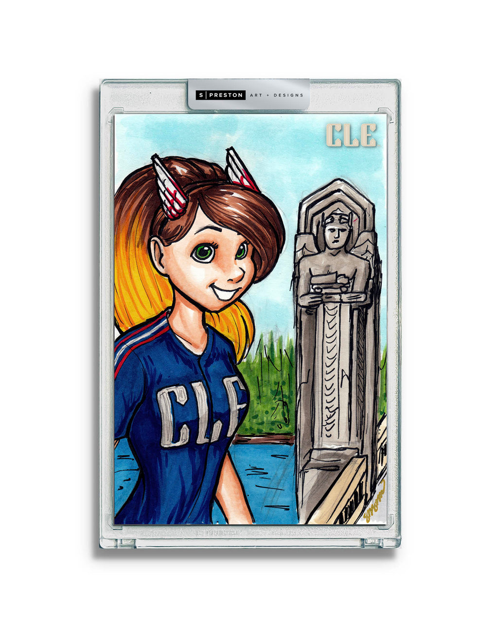 WinS® Cleveland Guardians City Connect - Konni Mackenzie Art Card Slab ...