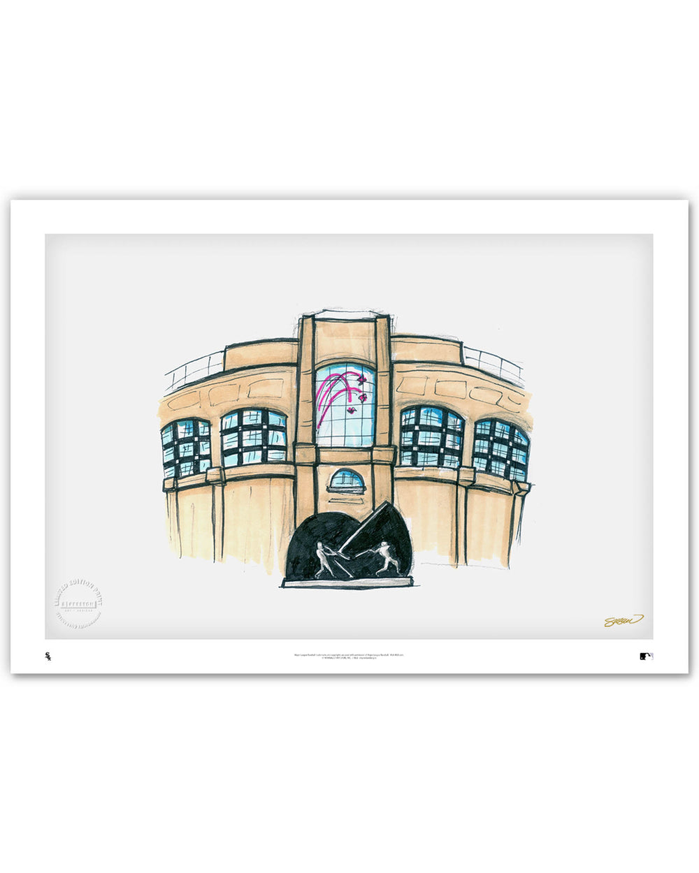 Guaranteed Rate Field Ink Sketch - Chicago White Sox - by S. Preston ...