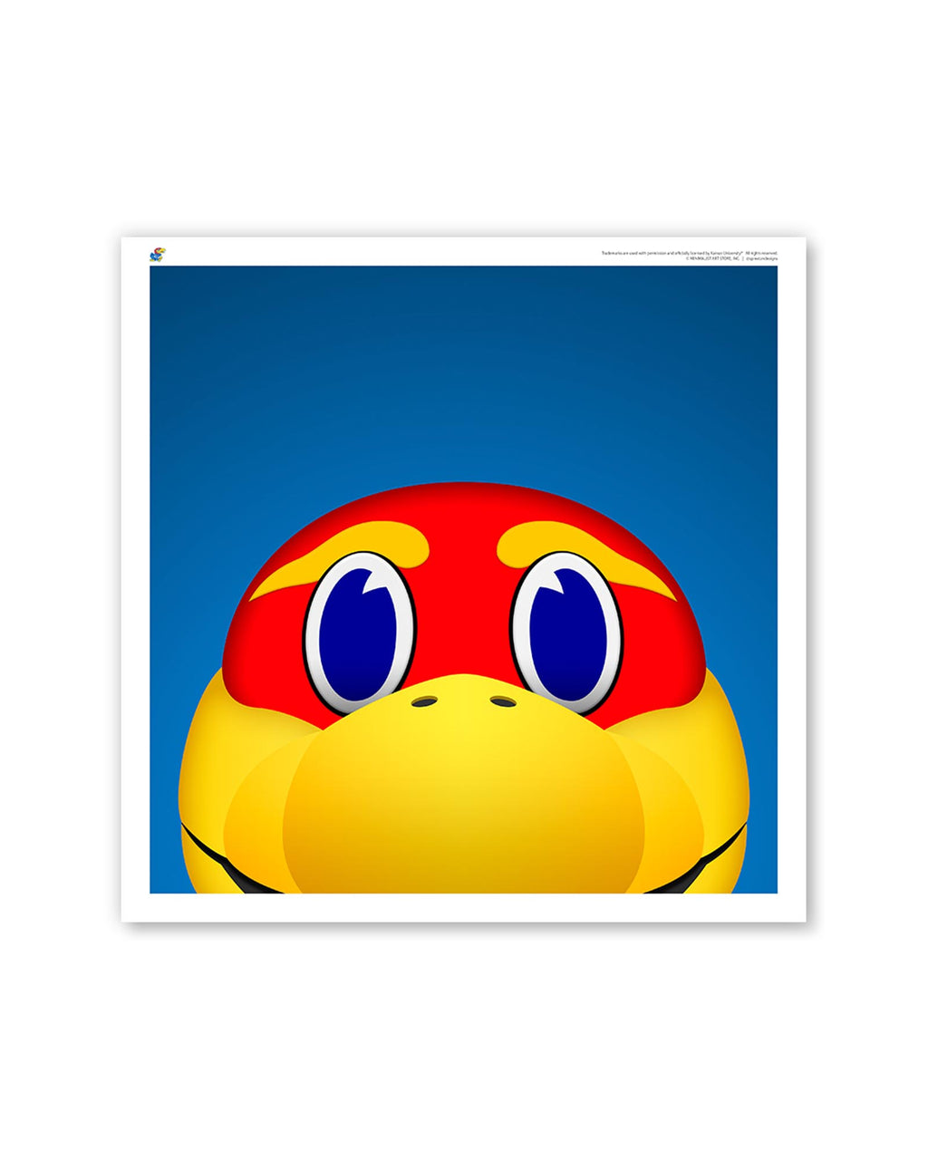 Minimalist Big Jay - KU Jayhawks Kansas University - S. Preston – S ...