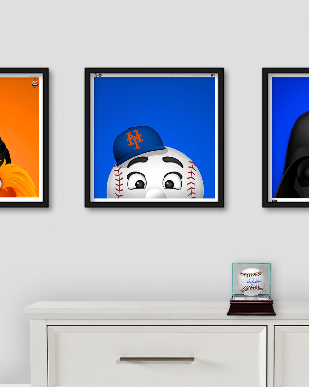 Minimalist Mr. Met New York Mets - S. Preston – S. Preston Art + Designs