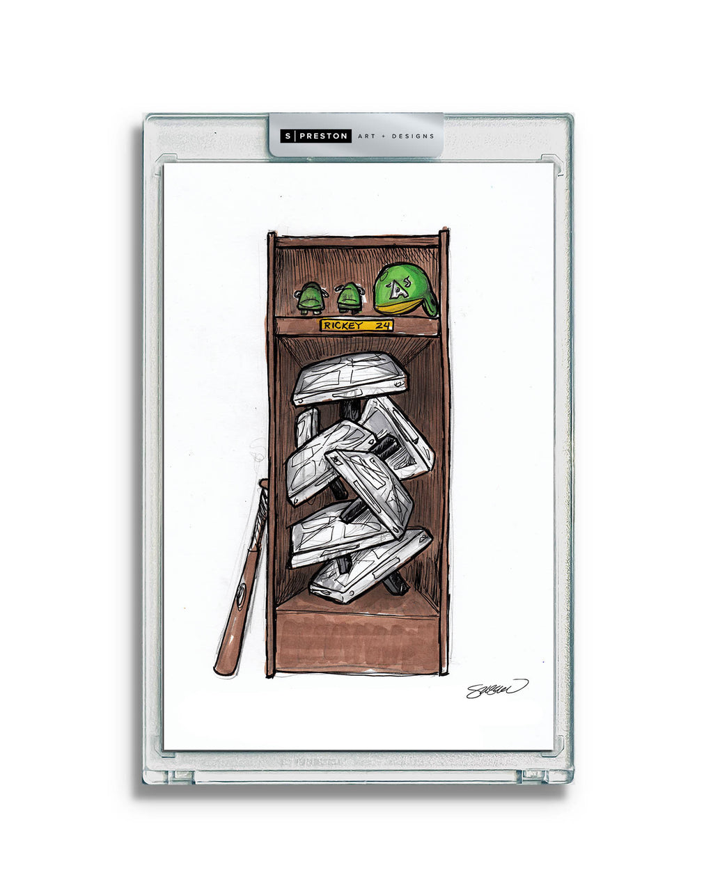 Remembering The Man of Steal Tribute Sketch Slab – S. Preston Art + Designs
