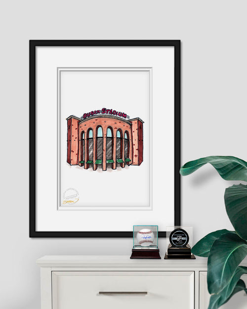 Busch Stadium Ink Sketch - St. Louis Cardinals - by S. Preston – S ...