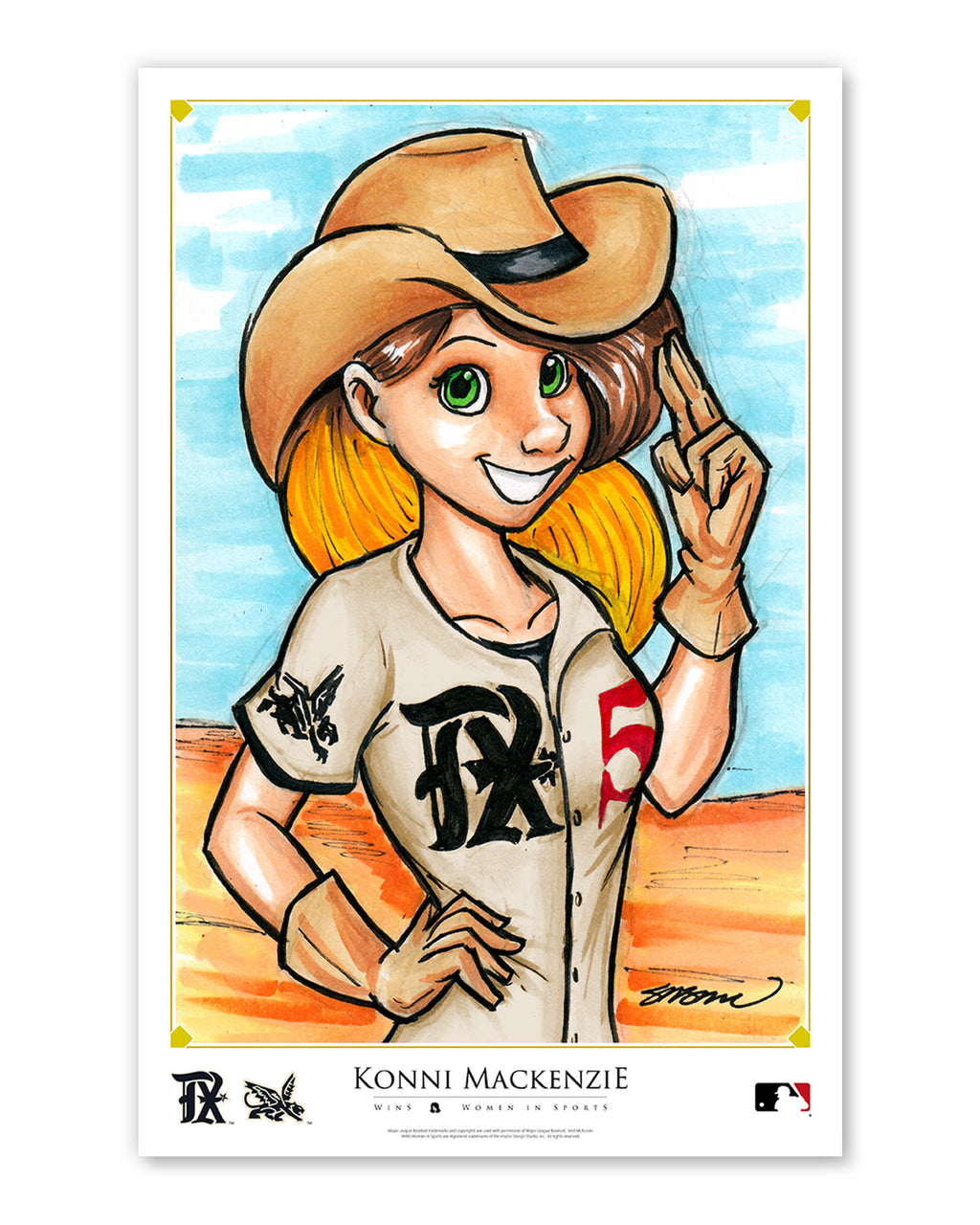 WinS® Texas Rangers City Connect - Konni Mackenzie Poster Print – S ...