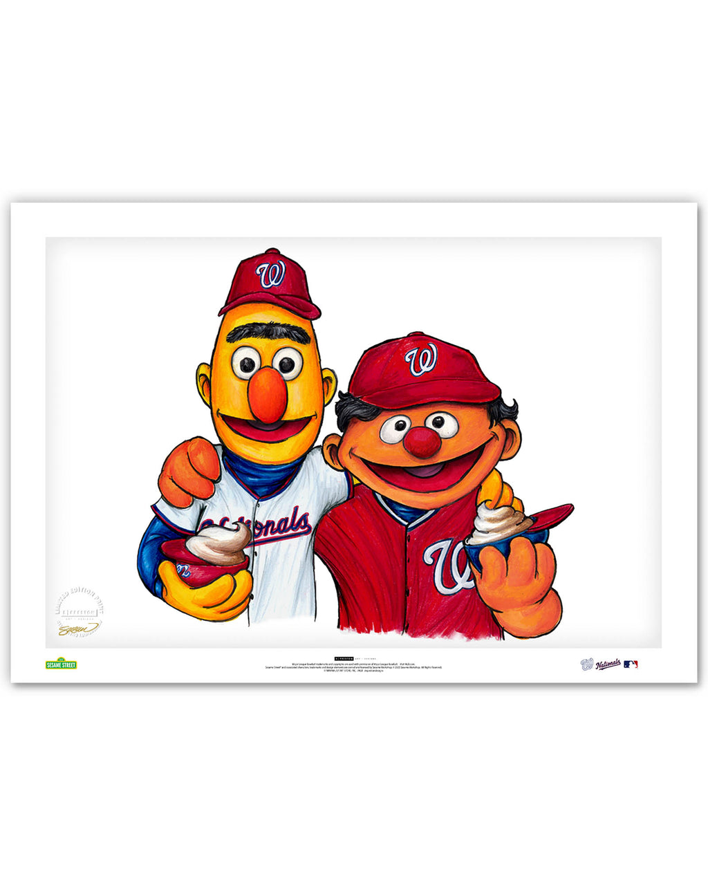 Sesame Street x MLB - Washington Nationals by S. Preston Art Print – S ...