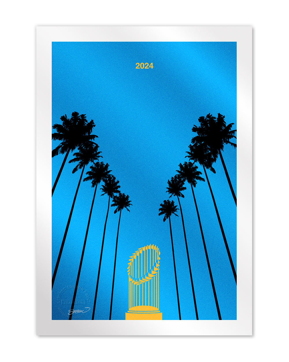 Minimalist World Series 2024 Limited Edition Print Los Angeles Dodgers ...