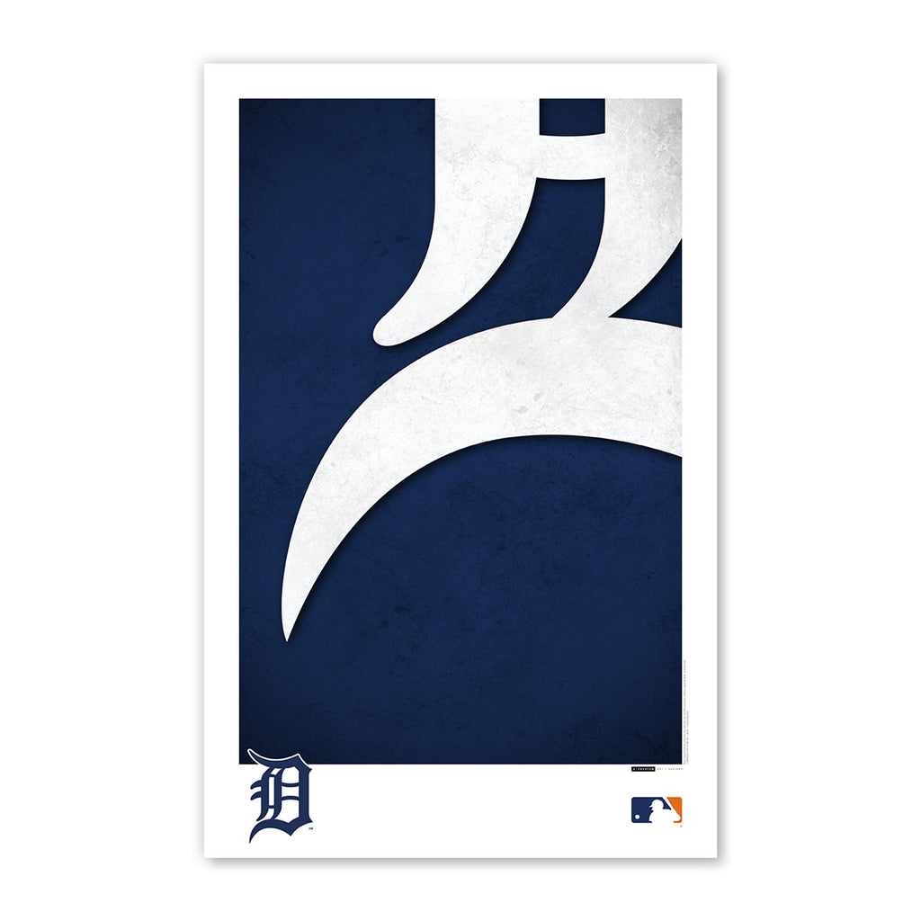 Minimalist MLB Logo - Detroit Tigers Poster Art Print – S. Preston Art ...