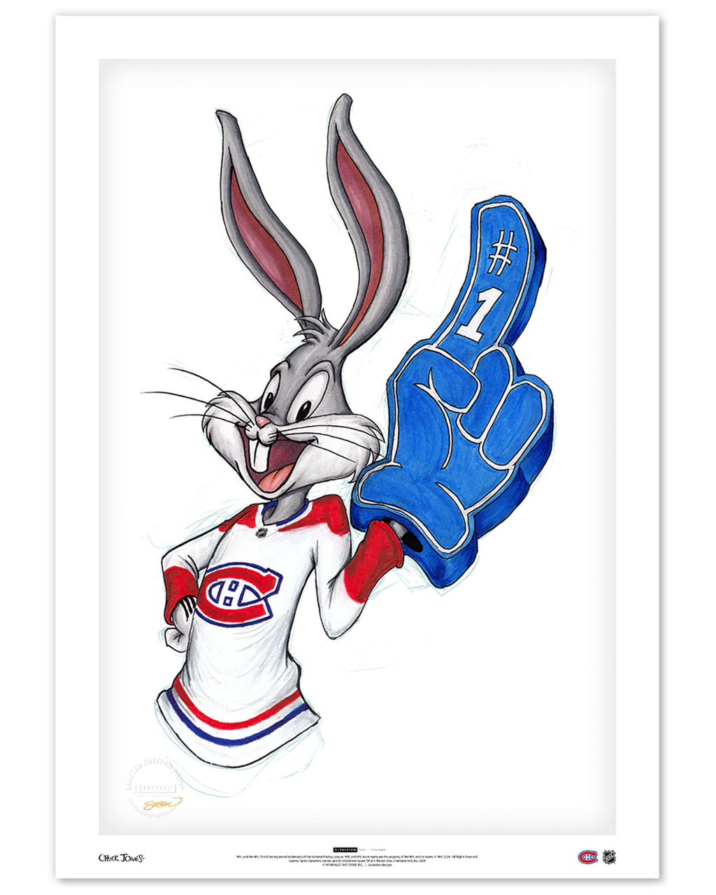 Rabbit Hockey Fan x NHL Montreal Canadiens Bugs Bunny Limited Edition ...
