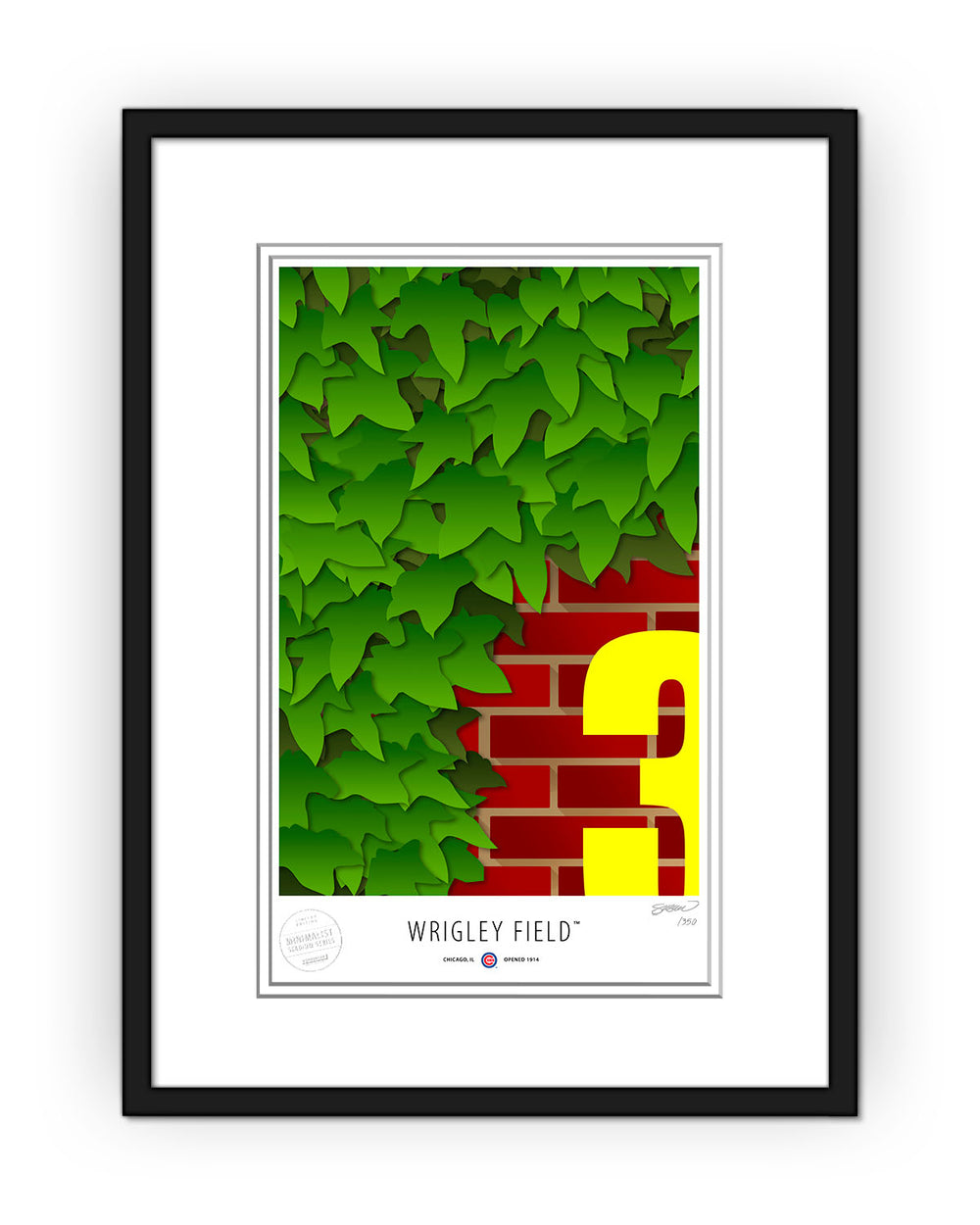 Minimalist Wrigley Field Chicago Cubs - S. Preston – S. Preston Art ...