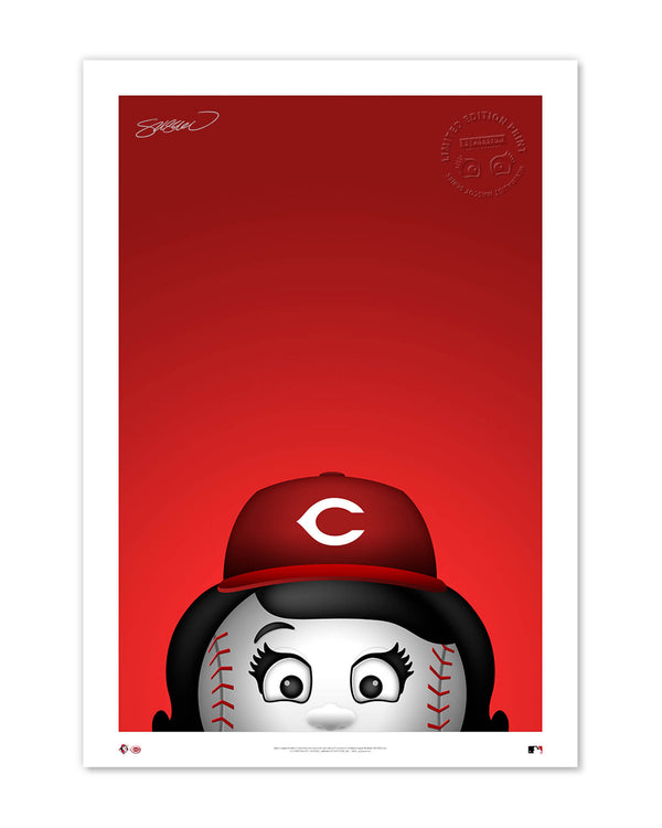 Minimalist Rosie The Red Cincinnati Reds - S. Preston – S. Preston Art ...
