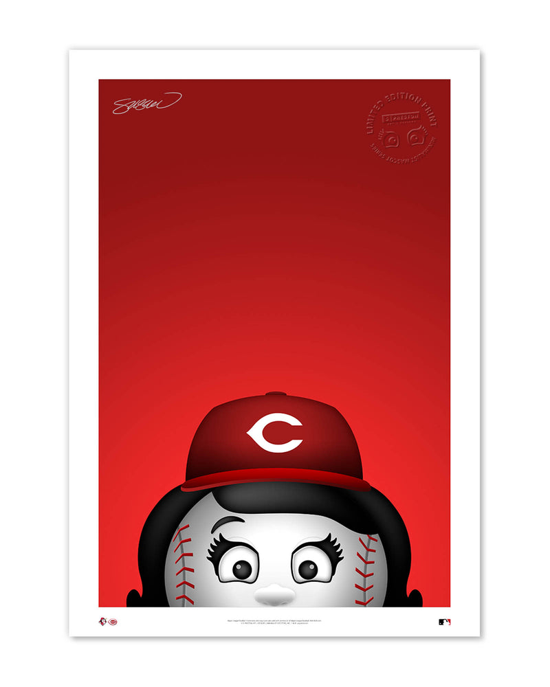 Minimalist Rosie The Red Cincinnati Reds - S. Preston – S. Preston Art ...