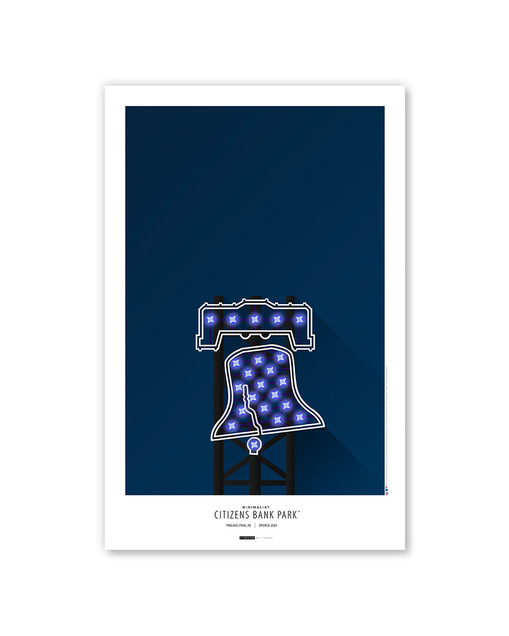 Minimalist Citizens Bank Park Poster Print - Philadelphia Phillies – S ...