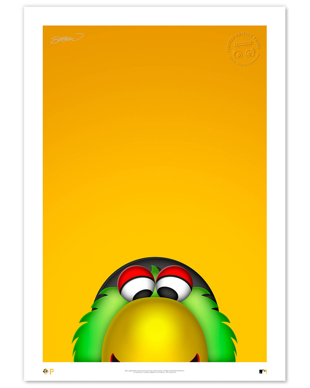 Minimalist Pirate Parrot Pittsburgh Pirates - S. Preston – S. Preston ...