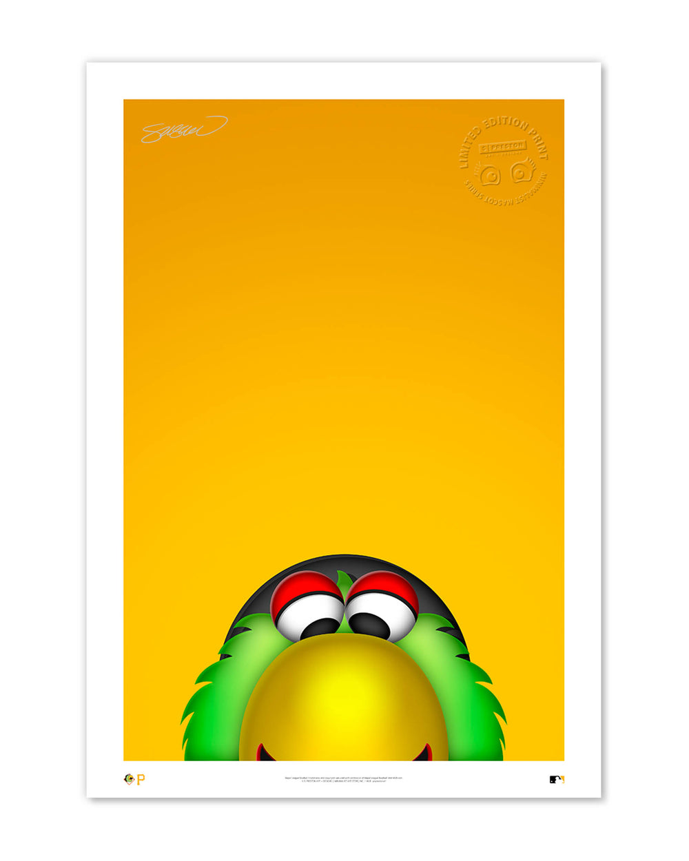 Minimalist Pirate Parrot Pittsburgh Pirates - S. Preston – S. Preston ...