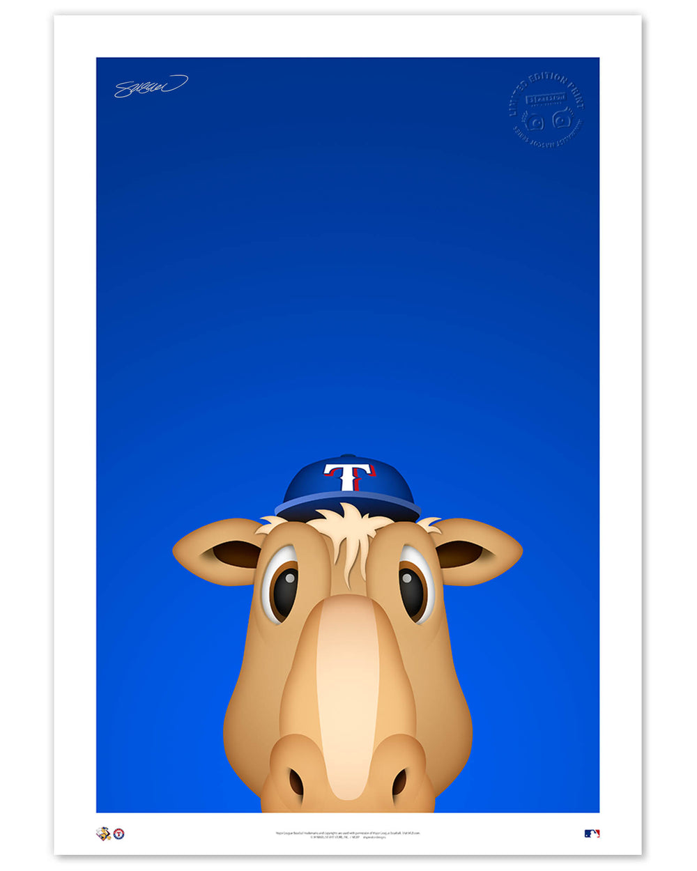 Minimalist Ranger Captain Texas Rangers - S. Preston – S. Preston Art ...