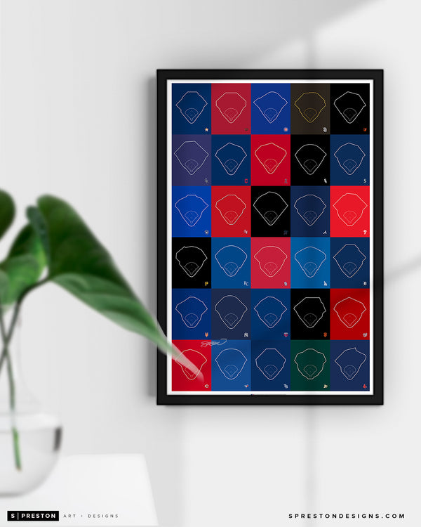 All MLB Ballpark Outlines Major League Baseball - S. Preston – S ...