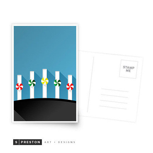 Minimalist Guaranteed Rate Field Postcard - CLEARANCE – S. Preston Art ...