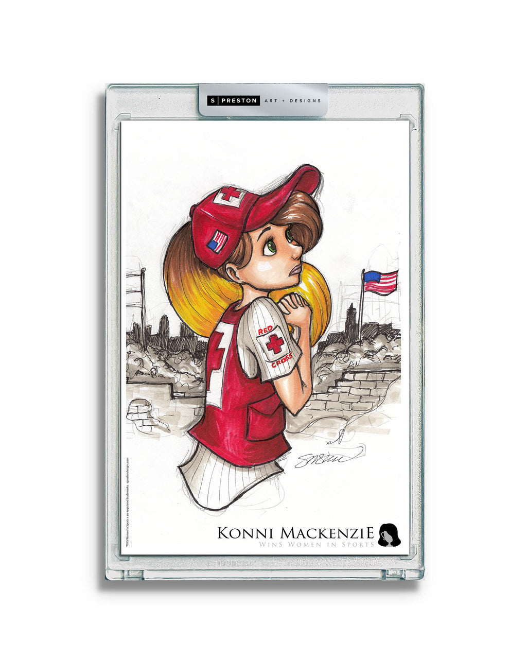 WinS® Konni Mackenzie Red Cross Limited Edition Art Card Slab – S ...